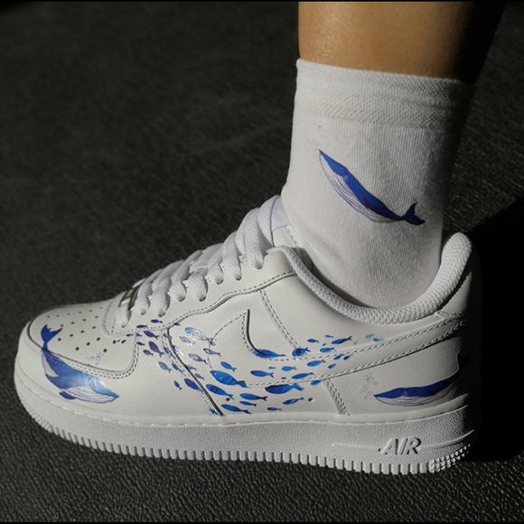 Nike | Shoes | Custom Air Force Ocean | Poshmark